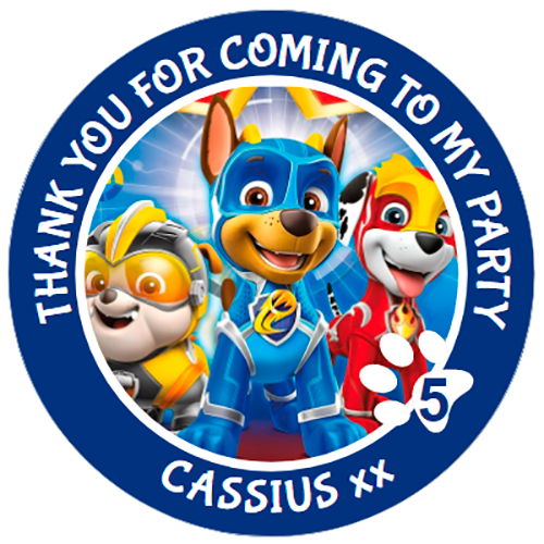 24 LARGE Personalised Party Bag Stickers 60mm | eBay