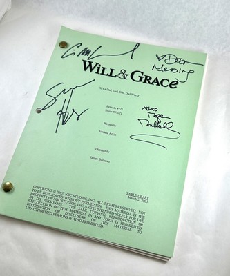 Will & Grace Script Signed Signed By Cast Original Table Read 2005 | eBay