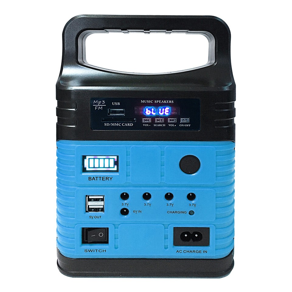 Solar Generator Camping Illumination System BT MP3 Polycrystalline ...