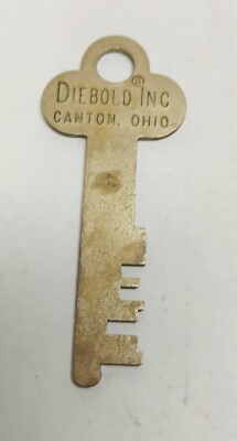 VINTAGE DIEBOLD, INC. KEY ~ FLAT STAMPED "DIEBOLD INC CANTON OHIO ...