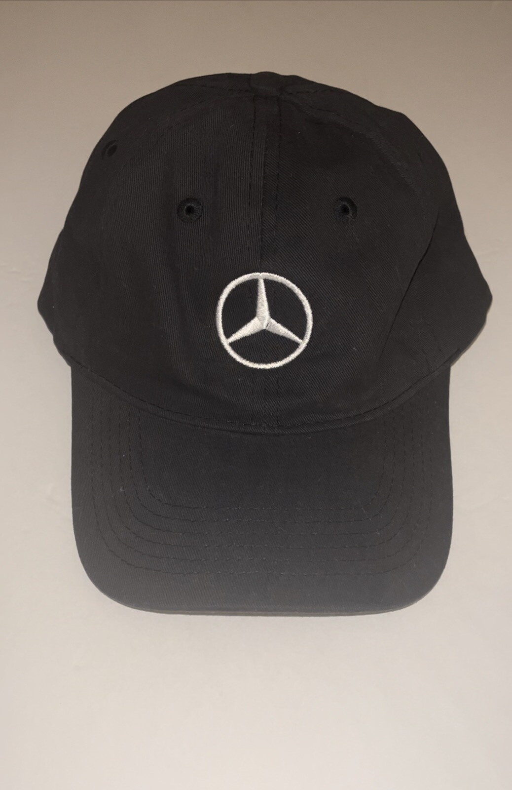 Mercedes Hat Cap Adjustable Black White Pre Owned - Gem