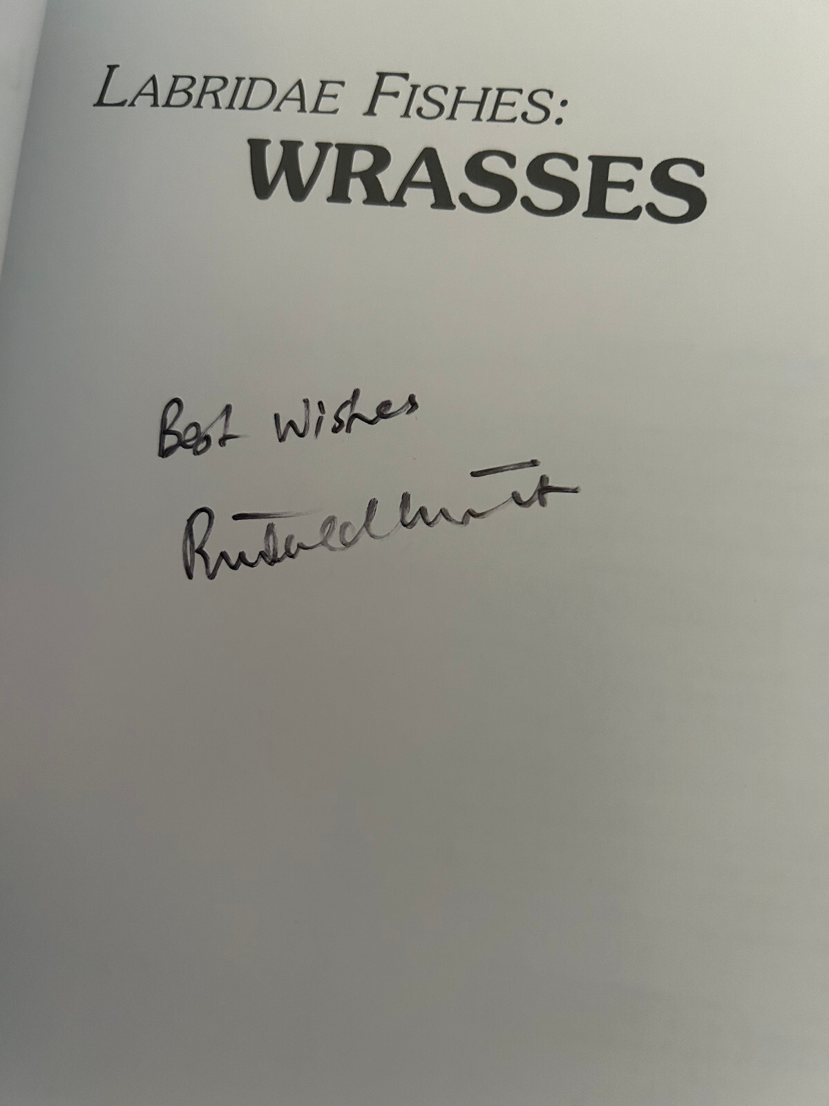 Labridae Fishes Wrasses by Rudie H Kuiter Aquarium Book for sale online ...