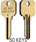 50 Uncut Schlage SC1 DND DO NOT DUPLICATE 5-PIN Key Blanks - LOT of 50 ...