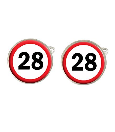 28 Road Sign Mens Cufflinks Ideal 28th Birthday Gift C510 | eBay