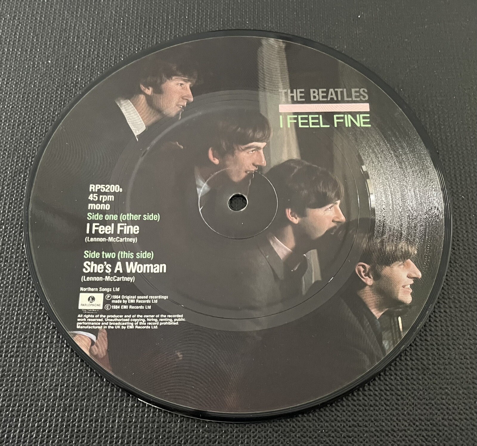The BEATLES I Feel Fine/She's A Woman UK 20th Anniversary 7" Picture ...