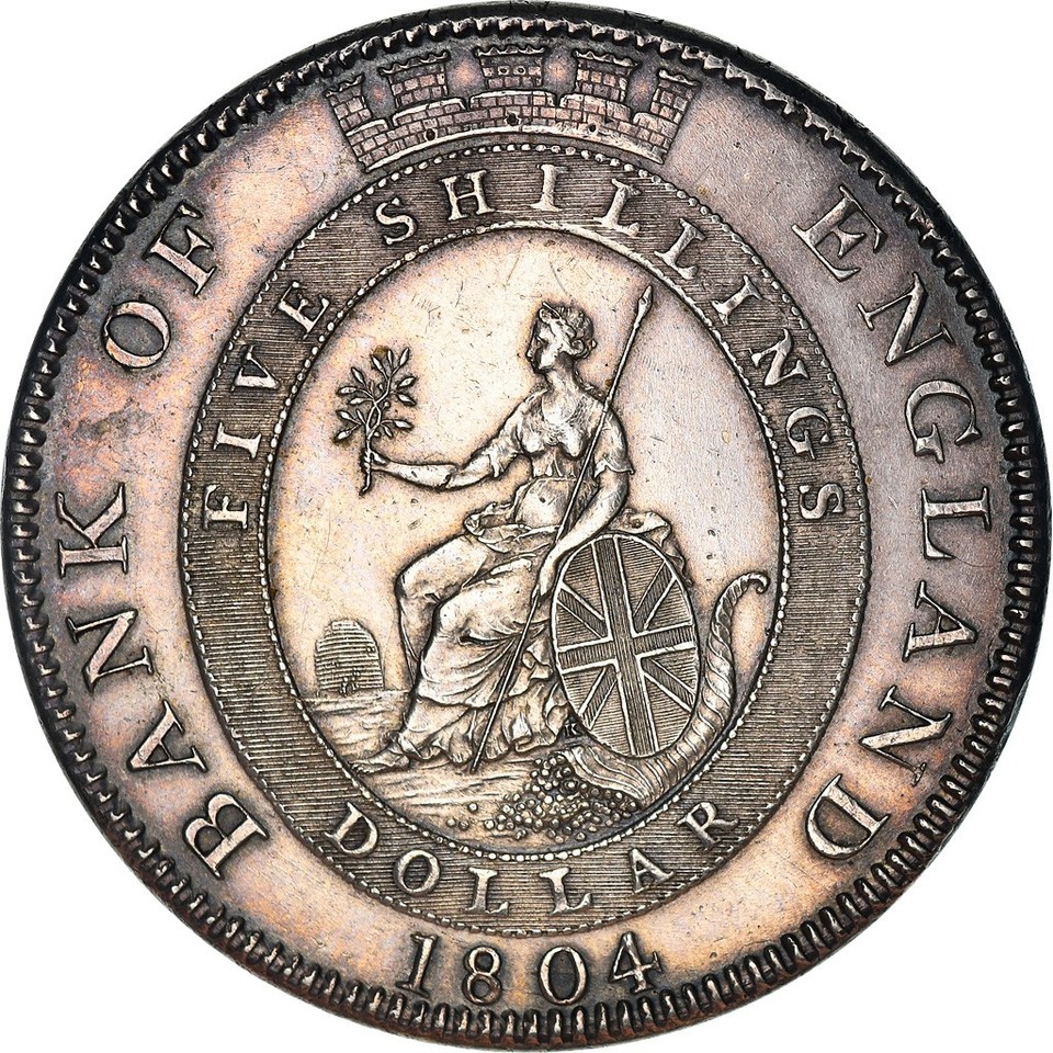 [#867485] Great Britain, George III, Dollar, 1804, London, Silver, XF ...
