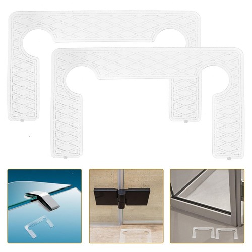 40 Pcs Bathroom Clamp Pad Shower Glass Door Hardware Hinges Gasket ...