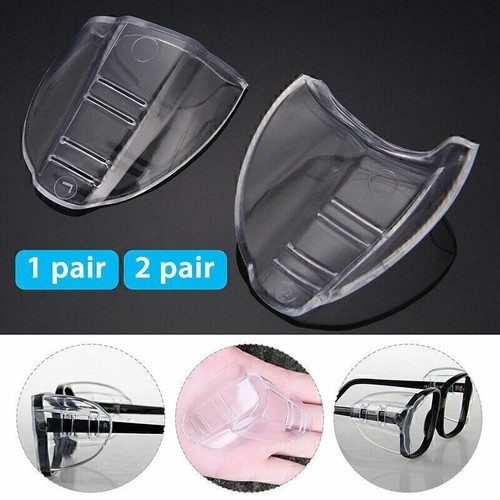 Clear Universal Flexible Protective Side Shields for Eye Glasses Safety ...