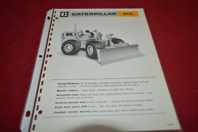 Caterpillar 814 Wheel Dozer For Dealer's Brochure DCPA11 | eBay