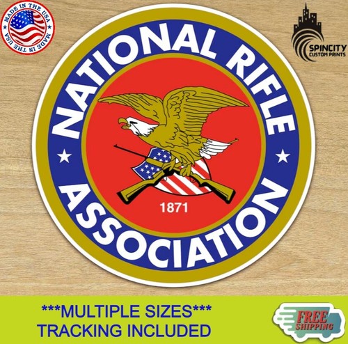 2X NRA NATIONAL RIFLE ASSOCIATION Gun Rights Vinyl Window Decal Sticker ...