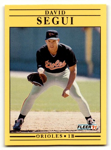 1991 Fleer #492 David Segui Baltimore Orioles Baseball Cards NM Near ID ...