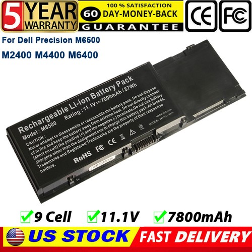 8M039 Battery For Dell Precision M6400 M6500 Laptop F678F KR854 87WH ...