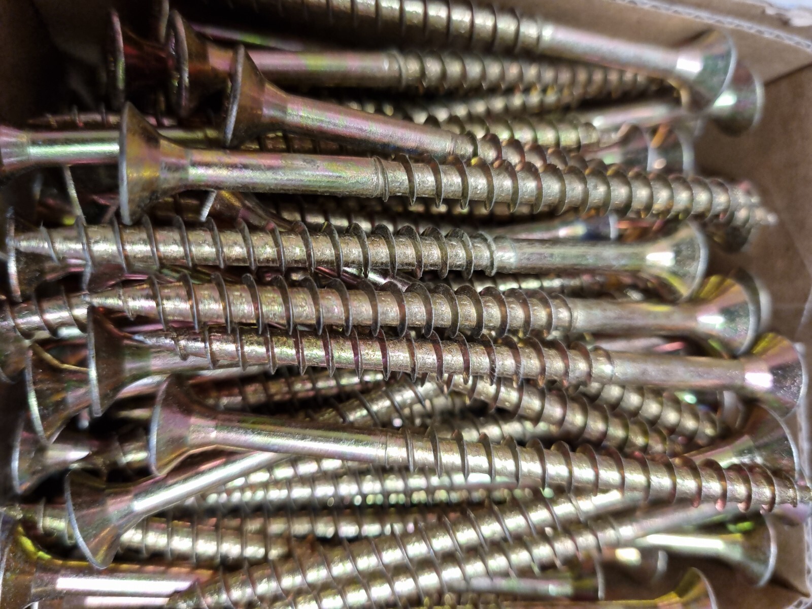 MULTI PURPOSE WOOD SCREWS ZYP POZI COUNTERSUNK SINGLE THREAD YELLOW ...