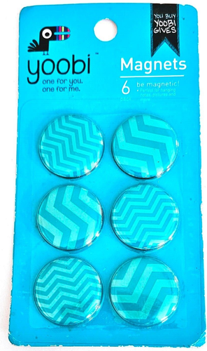 6pc Set of Decorative Blue Fridge Magnets | eBay