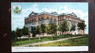 State Capitol, Raleigh, ND, w/ State Shield - Pre 1910 | eBay