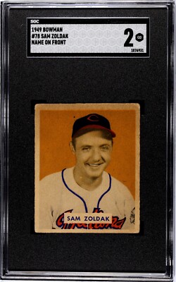 SAM ZOLDAK 1949 BOWMAN #78 SGC 1 Name On Front - 1076931 Vintage ...