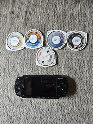 Sony PSP Handheld Game Console PSP-1004 5Games + Memory NO CHARGER ...