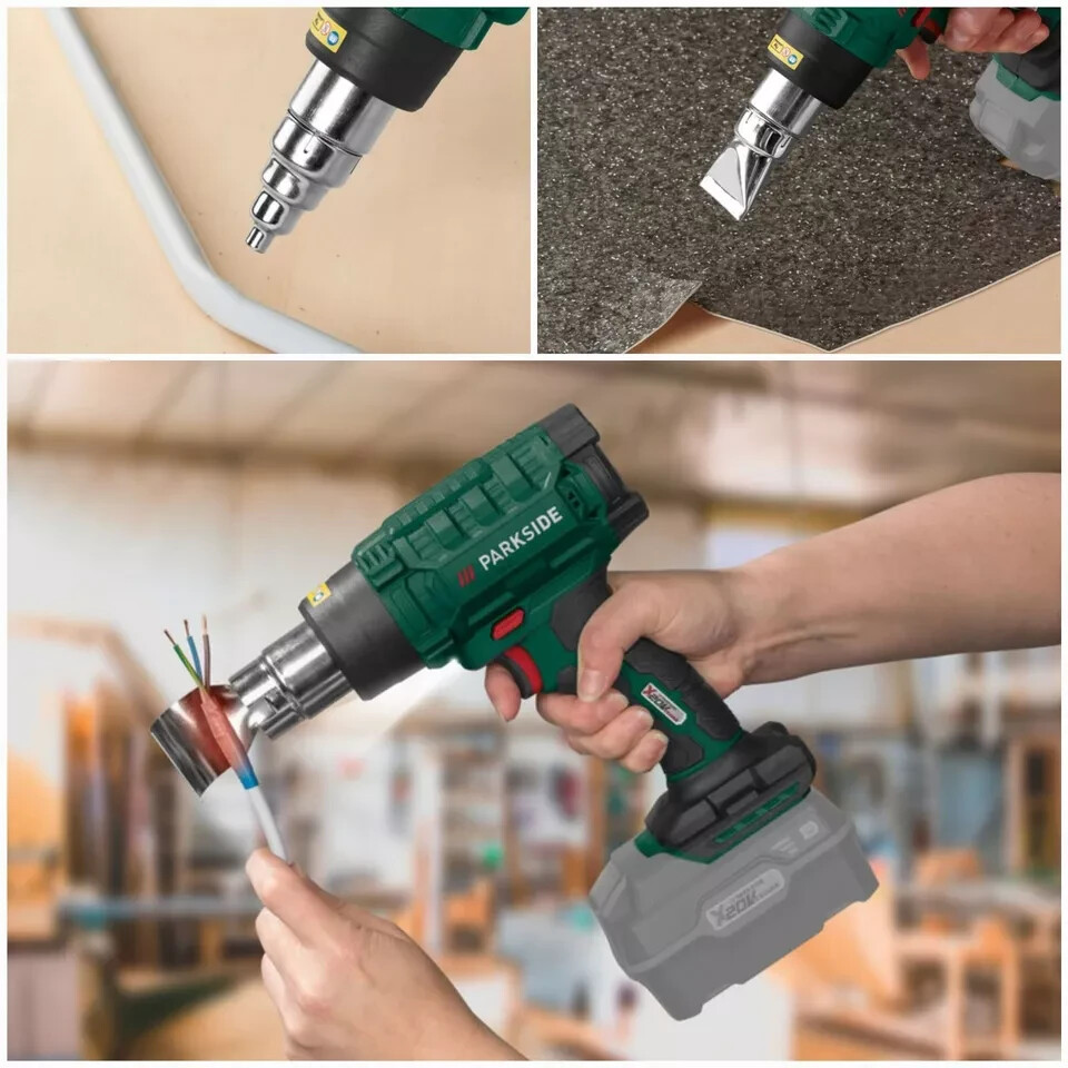 Parkside 20V Cordless Hot Heat Air Gun Blower - Bare Unit NO Battery ...