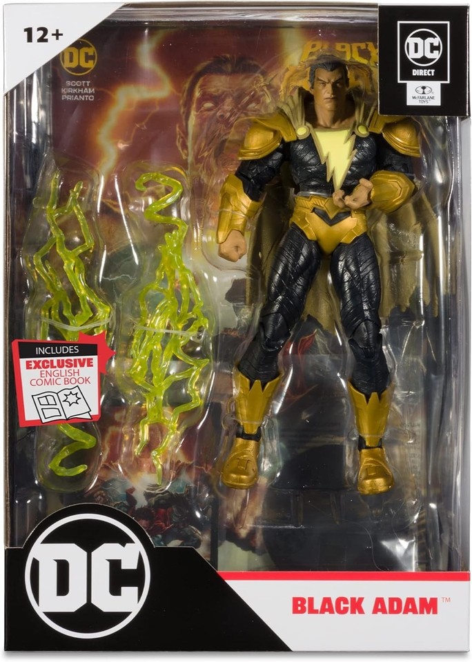 DC Multiverse Black Adam 7-Inch Figure with Art Card & Comic ...