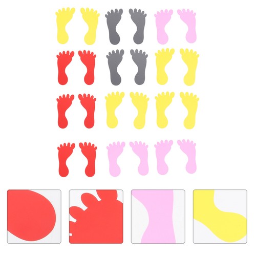 27 Pairs Footprint Stickers Office Baby Feet Floor Classroom Footstep ...