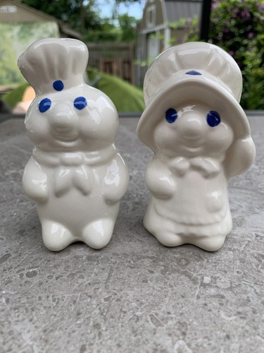 Pillsbury doughboy & Girl Ceramic Trinkets ( NOT Salt & Pepper Shakers ...