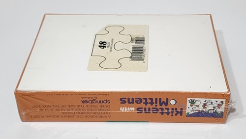 1993 Hallmark SPRINGBOK Puzzle KITTENS WITH MITTENS 48 Pieces Cats ...