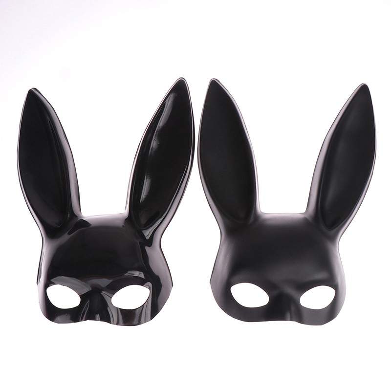 1Pc Sexy Cosplay PVC Rabbit Mask Women Halloween Masquerade Fancy Party ...