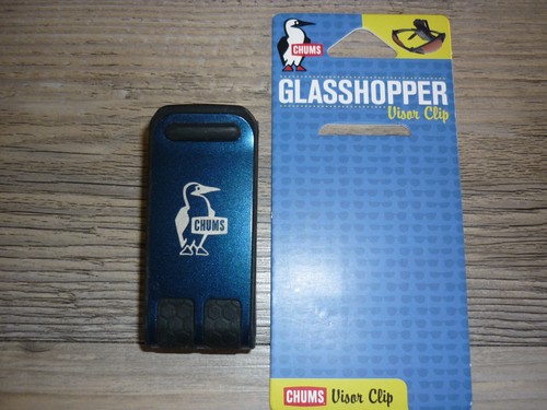 CHUMS GLASSHOPPER VISOR CLIP BLUE EYEWEAR HOLDER | eBay