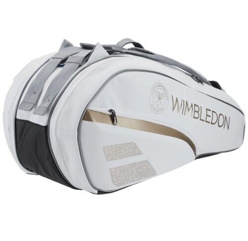 Babolat Tennis Bag Wimbledon Limited Edition White Gold Backpack For 6 ...