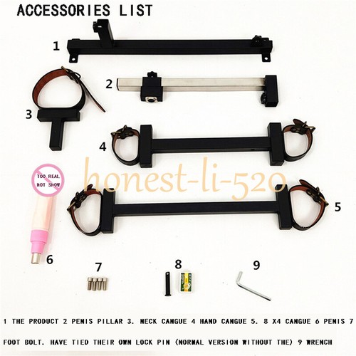 Training K9 Restraint Frame Dog Frame Slaves Handcuff Foot Restraint ...