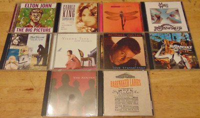 Lot of 10 Assorted ROCK / SOFT ROCK CDs - Elton John Carole King Billy ...