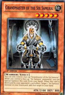 Grandmaster of the Six Samurai 1st X 3 RYMP Common Yugioh | eBay