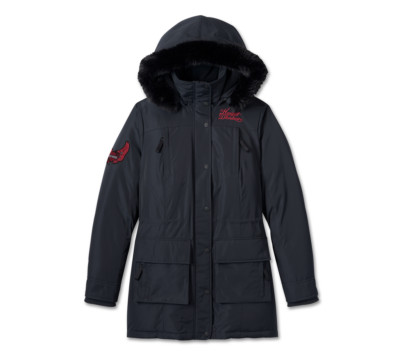 Harley Davidson Black Ladies Juneau Parka Jacket 97430-24VW | eBay