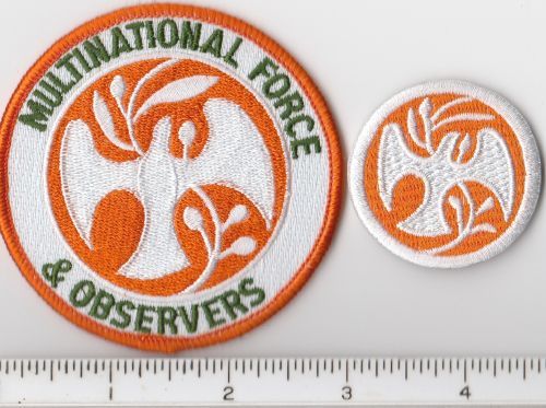 2x M.F.O. PATCHES - MULTINATIONAL FORCE & OBSERVERS SINAI SHOULDER ...