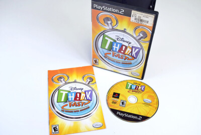 PS2 Playstation 2 Disney Think Fast: Ultimate Trivia Showdown Video ...