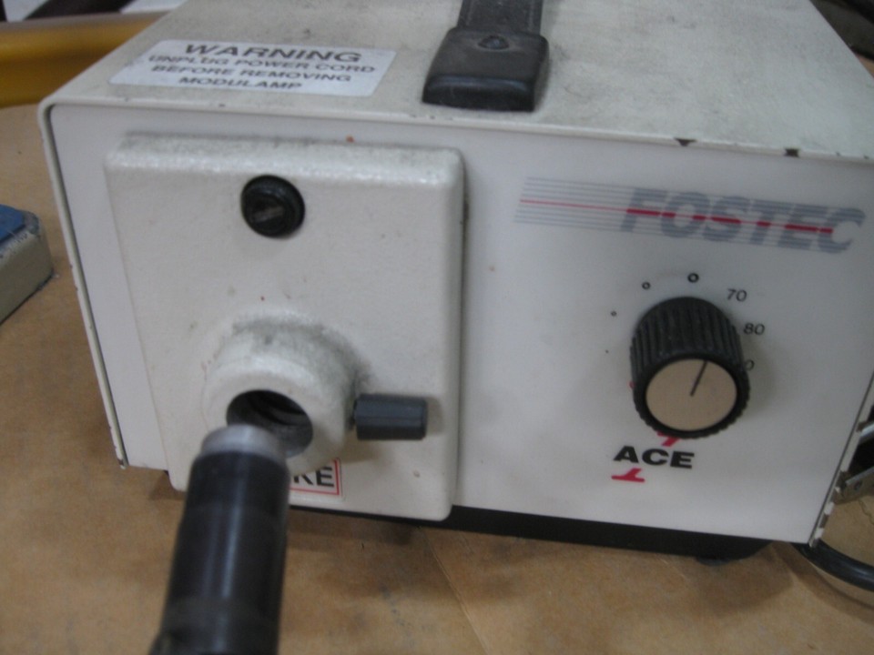 OLYMPUS SZ4045 SZ40 SZ-ST Microscope with FOSTEC Ace 20500 2 Light ...