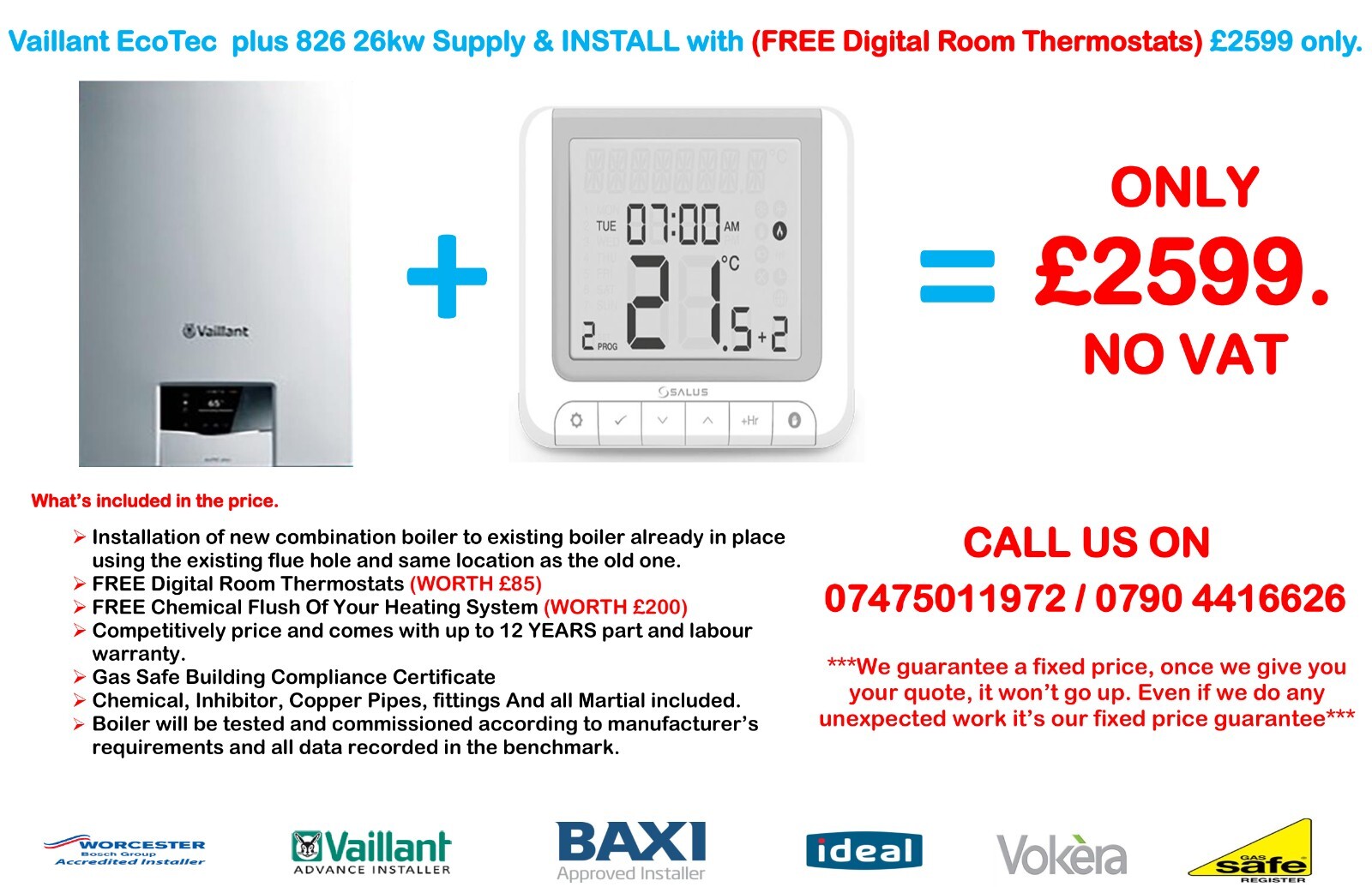 Vaillant EcoFIT Pure 825 With Boiler Protection Kit & 10 Year Warranty ...