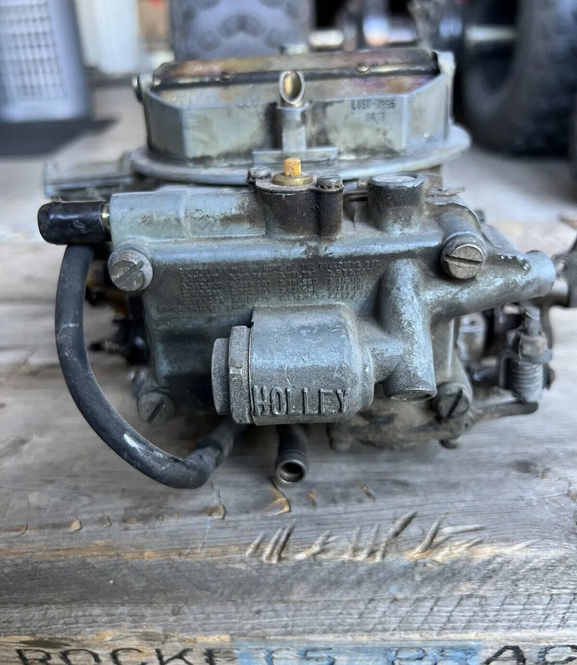 Used Vintage Holley 7855 650 CFM 4 Barrel Spread Bore Carburetor Mopar ...