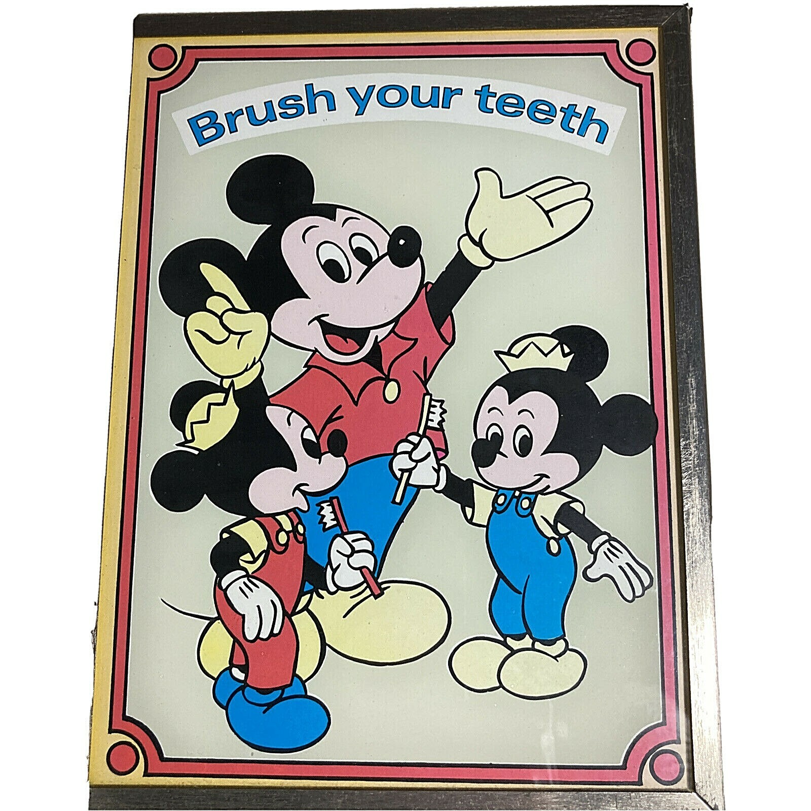 Mickey Mouse Brushing His Teeth