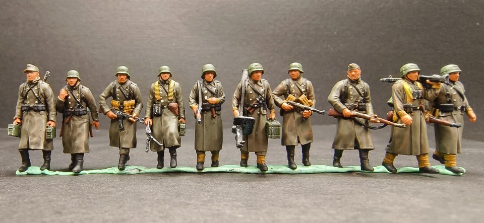 1/72 TANK CREW 1:72 WW2 germany soldiers team military toy TotalWar ...