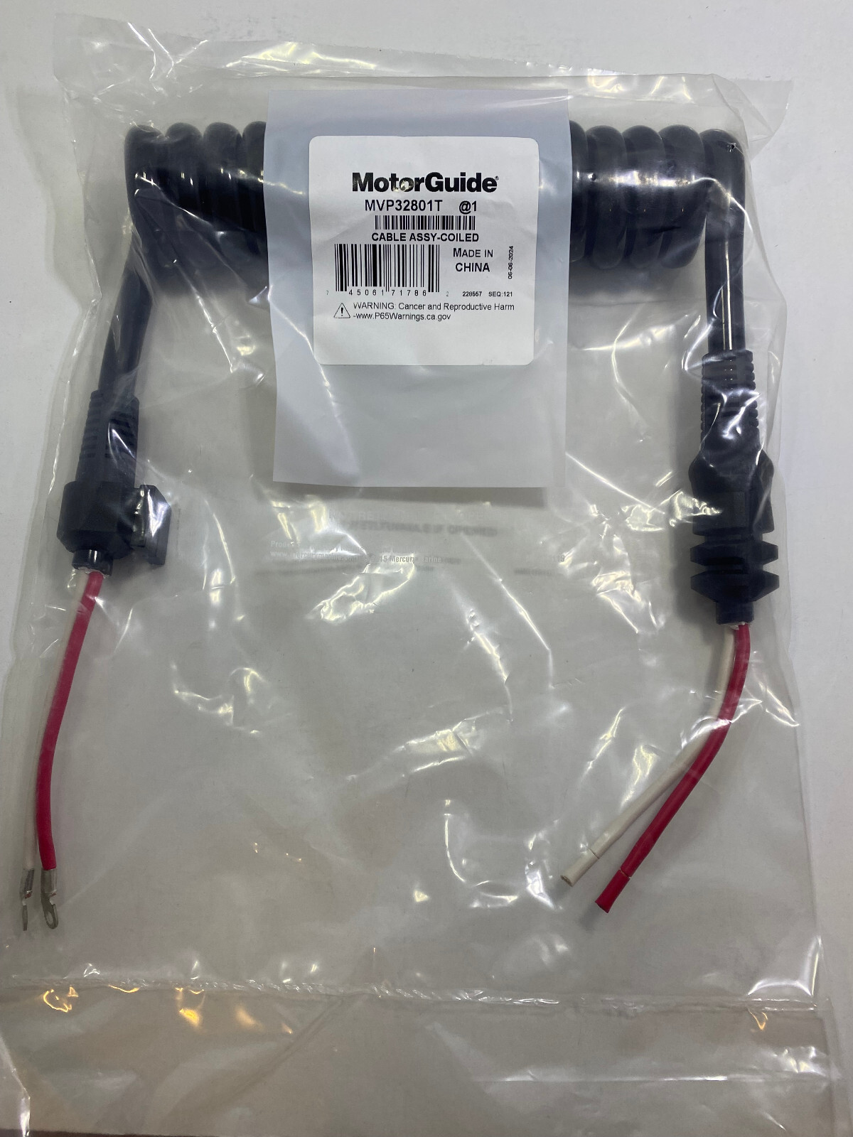 MotorGuide Wireless Trolling Motor W45 Coiled Cable MVP32801T for sale ...