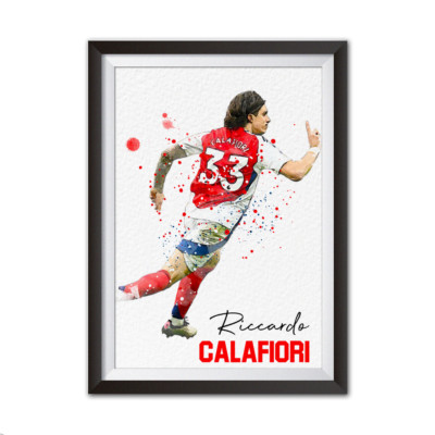 Riccardo Calafiori Arsenal Football Art Print A4 Watercolour Art Print ...