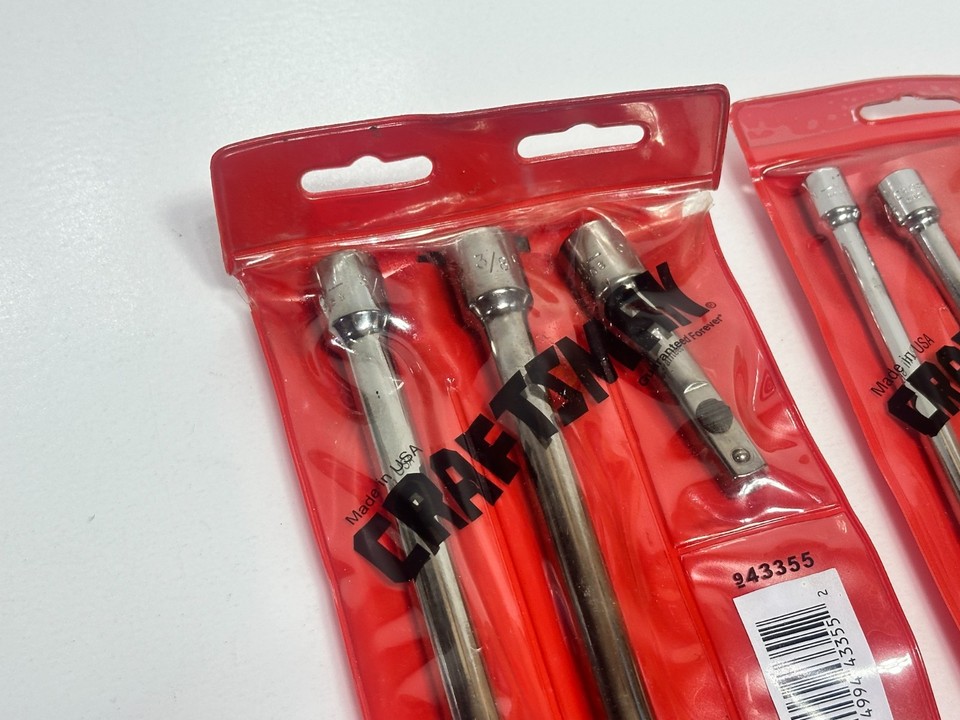 NOS Craftsman Tools USA 3/8” & 1/4” QUICK RELEASE Extension Sets, 43355 ...
