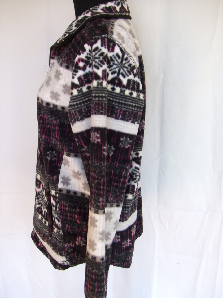 Great Northwest Zip Up Multi Colored Fleece Jacket Women's Size L | eBay