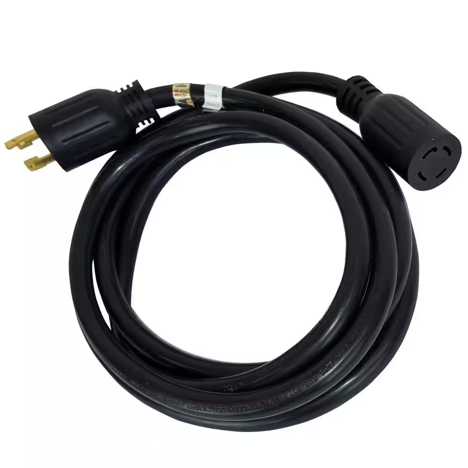 10 Ft. 30 Amp 10-Gauge Portable Generator Heavy Duty Power Cord for ...
