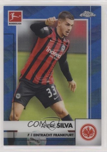 2020-21 Topps Chrome Bundesliga Blue Wave Refractor 42/150 Andre Silva ...
