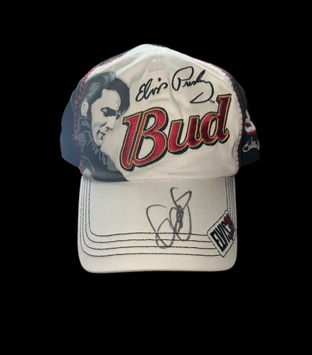AUTOGRAPHED NASCAR Dale Earnhardt Jr #8 Elvis 30th Bud Budweiser Hat ...