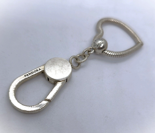 Pandora silver heart keychain | eBay