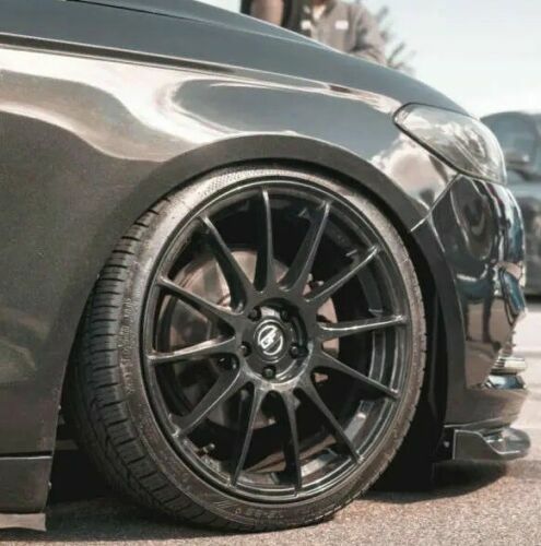 19" MRR GF6 Gloss Black Wheels 19x8.5 5x112 +25 Ground Force Rims Set 4 ...