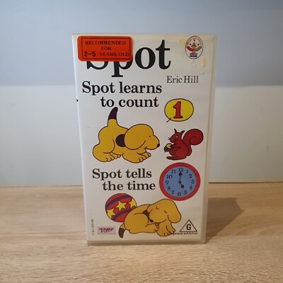 Spot Learns To Count / Spot Tells The Time VHS Video 1991 Eric Hill ...